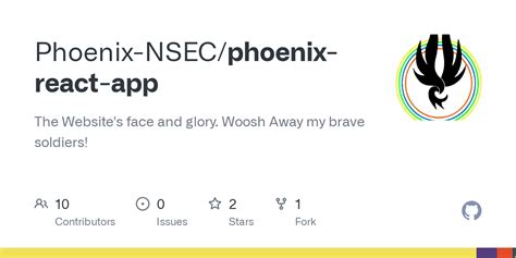 Github Phoenix Nsecphoenix React App The Websites Face And Glory