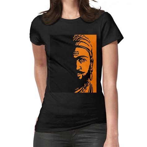 Stylist Mens Tshirt Shivaji Maharaj Printed Fitted T Shirt For Sale