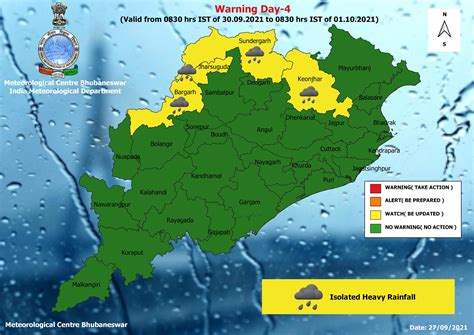 Meteorological Centre Bhubaneswar On Twitter Warning For Day 1 To
