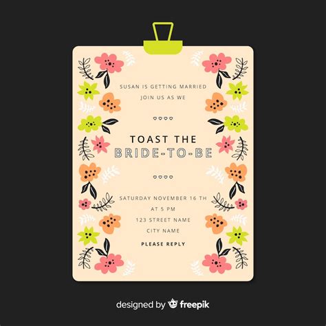 2 페이지 환영 일러스트 초대장 이미지 Freepik에서 무료 다운로드