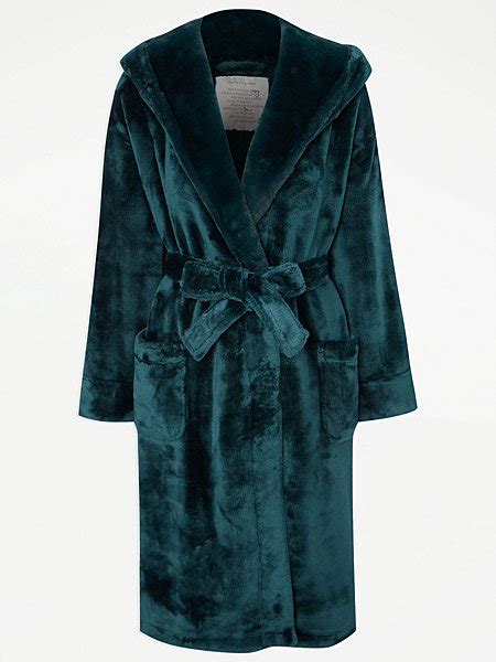 Oat Plush Furry Dressing Gown Women George At Asda