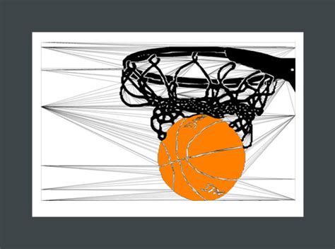 Basketball Net Swish Art Print At Biyoart Sports