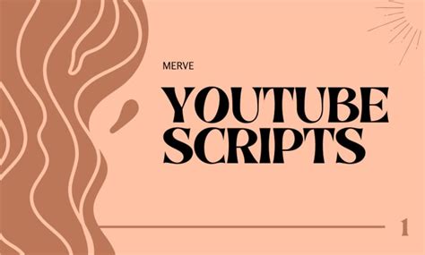 Craft An Engaging Youtube Script By Merve104 Fiverr