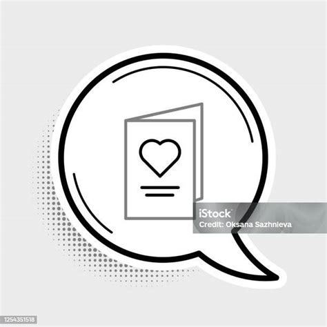 Circulaire De Fête De Jour De Valentines De Ligne Avec Licône De Coeur
