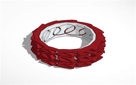 3d Design Paraboloid Bracelet By Jenn Tinkercad
