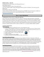 Explore Scientific Inquiry BIO204 Syllabus Overview Course Hero