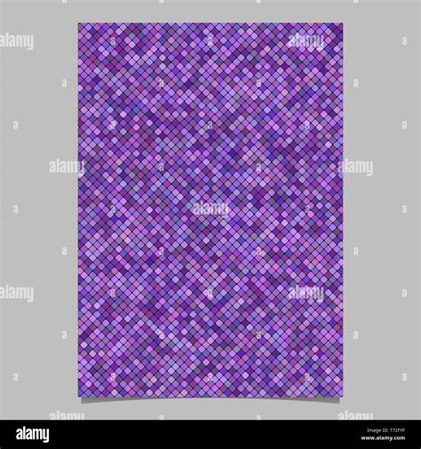 Purple Abstract Diagonal Rounded Square Pattern Background Brochure Template Stock Vector Image
