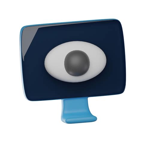 Premium Photo 3d Eye Monitoring Illustration