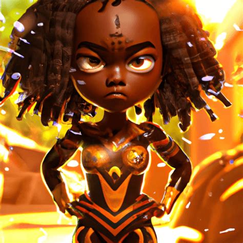 Beautiful Brown Girl Black Panther Warrior Queen Style Inspired With
