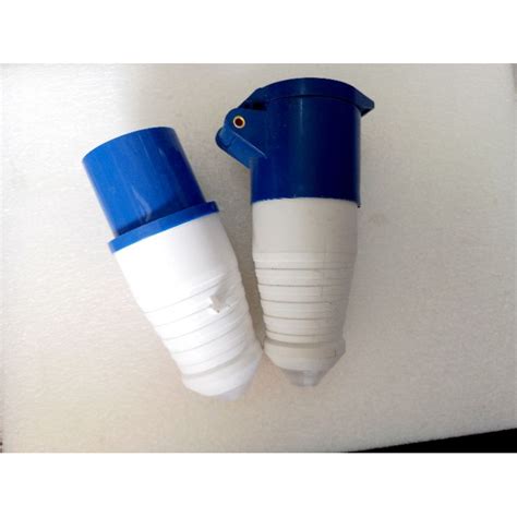 Industrial Female Socket 1 Phase 3 Pin 3 Pin 16a Used Factory Works