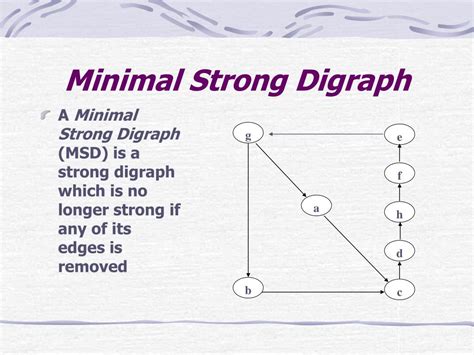 Ppt A Fast Algorithm To Determine Minimality Of Strongly Connected
