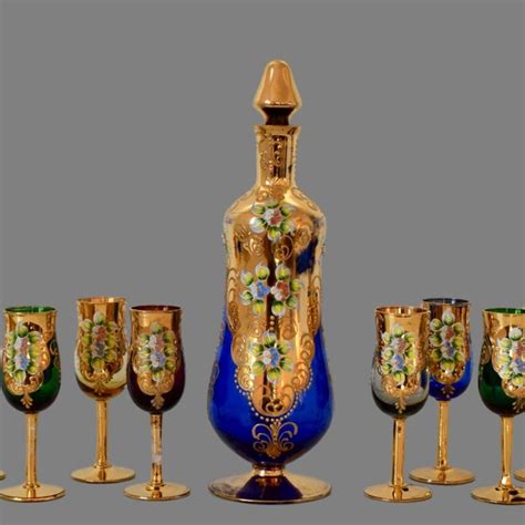 Venetian Wine Glass Etsy