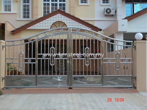 Stainless Steel Main Gate39 Stainless Steel Main Gate Seri Kembangan