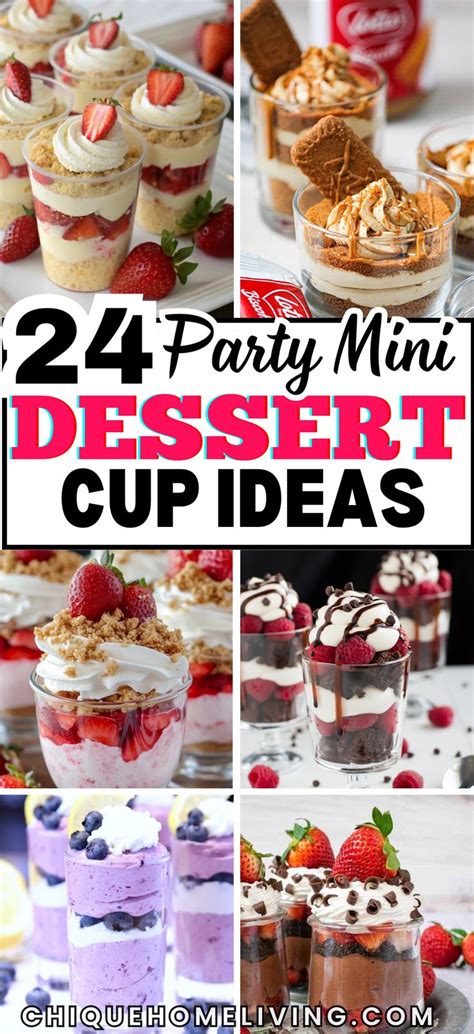 24 Best Mini Dessert Cup Ideas For Parties Party Food Ideas Desserts