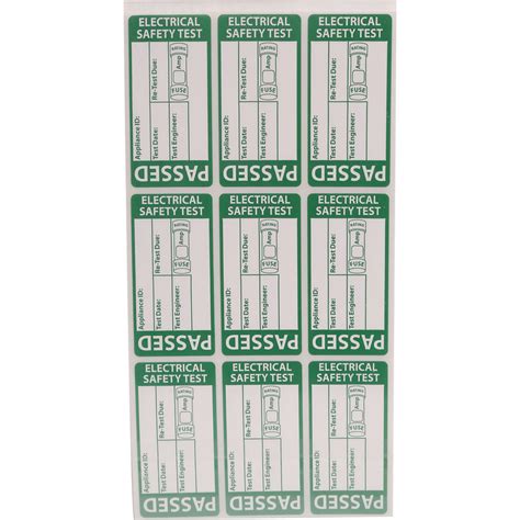 PAT Testing Labels 500 X Passed Toolstation