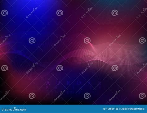 Aurora Particle Background Dark Color Design Line Flow Curve Modern