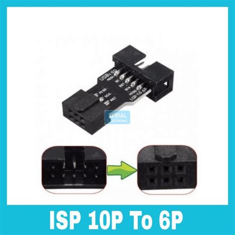 Jual Isp Converter 10 Pin To 6 Pin Usbasp Avrisp Adapter 10p To 6p Shopee Indonesia