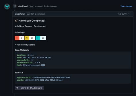 Stackhawk Github Dev First Security Testing