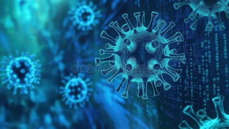 System Hacking Virus With Info Message Stock Illustration
