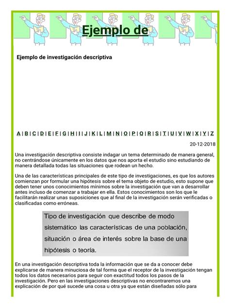 Ejemplo De Investigación Descriptiva Pdf