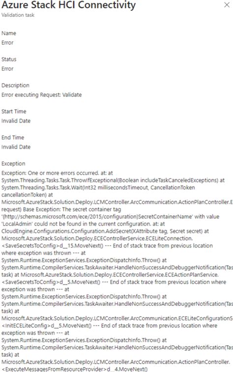 azure stack hci cluster setup issues with single node setup
