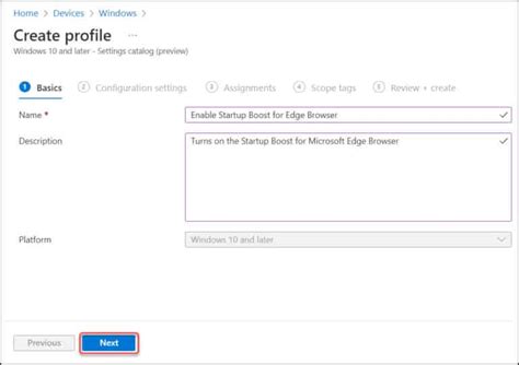 Enable Startup Boost For Microsoft Edge Using Intune