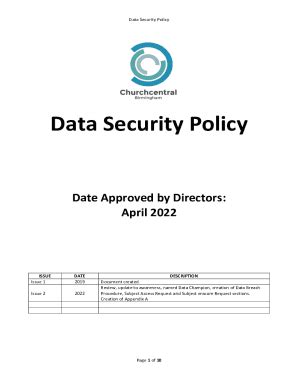 Fillable Online Data Security Policy Template Netwrix Fax Email Print Pdffiller