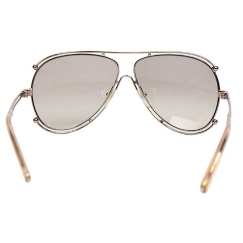 Óculos Chloé Aviator Rosê Brechó De Luxo Pretty New Prettynew
