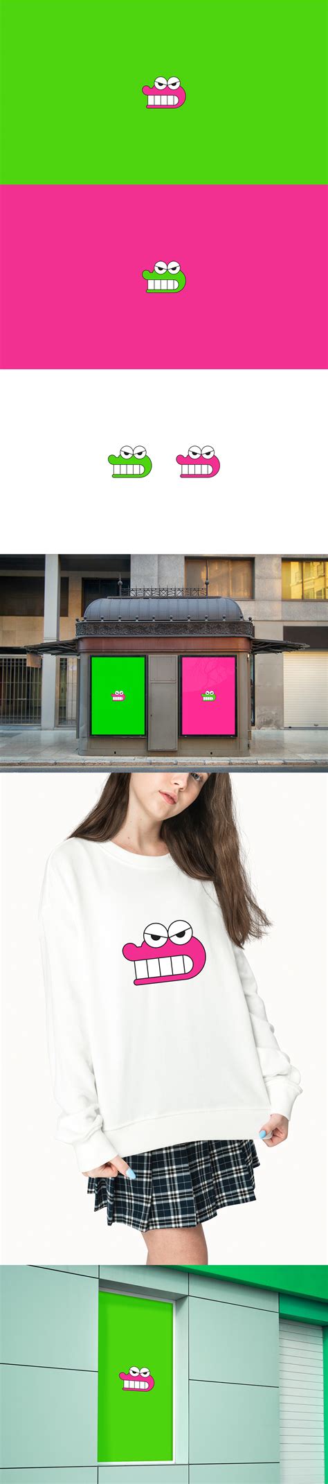 초코비 공룡 로고 리디자인 Behance