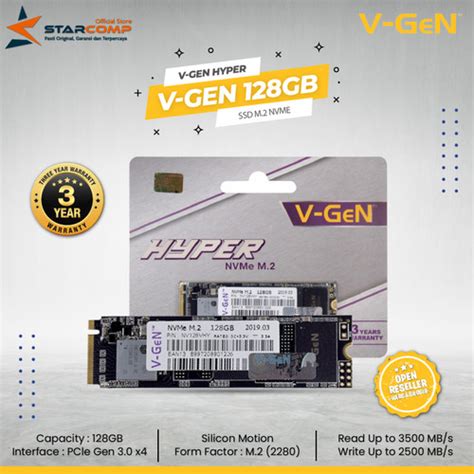 Jual SSD V Gen NVME M Hyper GB Kab Sleman StarComp Tokopedia