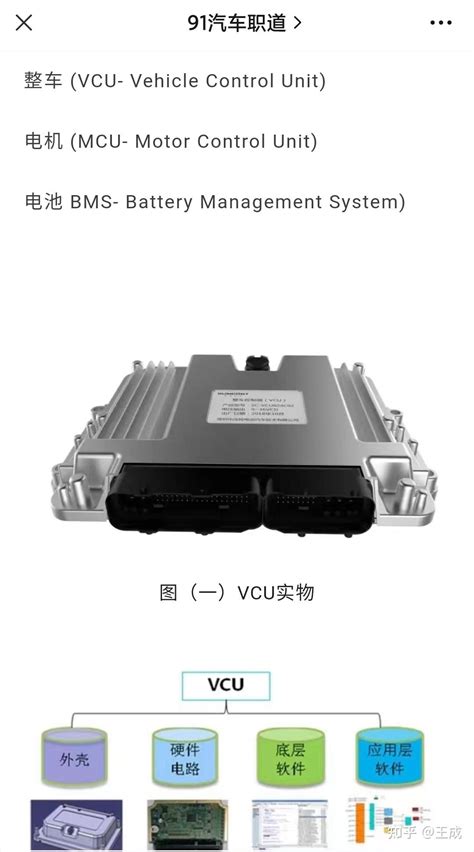 新能源汽车技术如何快速入门新能源整车电控VCU核心技术学习大纲指南 知乎
