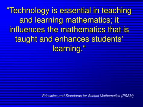 ppt using technology in a mathematics classroom powerpoint