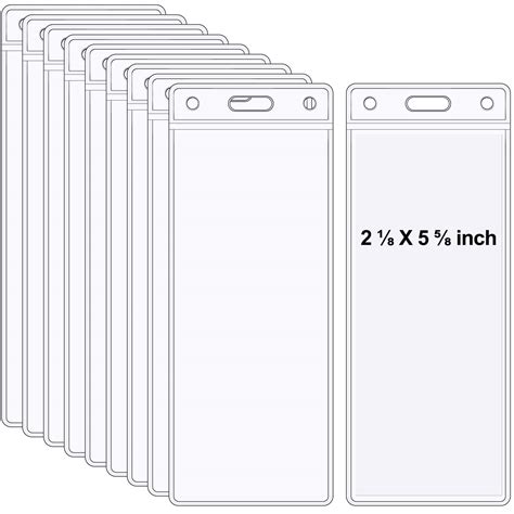 Buy 10 Pieces Clear Plastic Ticket Stub Holders Vertical Pvc Ticket