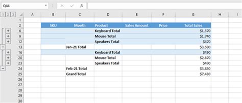 Expand Collapse Rows Or Columns In Excel Google Sheets Automate Excel