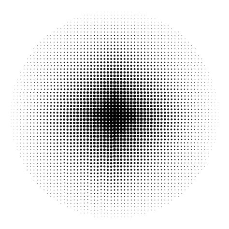 Premium Vector Halftone Circles Halftone Dot Pattern Vector Illustration