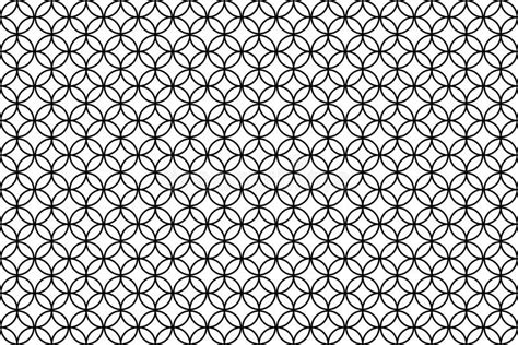 Overlapping Circle Patterns On White Background Stock Illustration