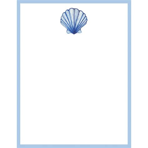 Sea Shell Notepad The Monogrammed Home