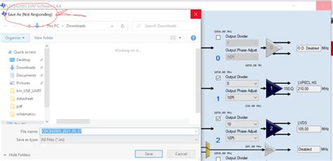 Cdce62002evm Evm Software Getting Crash Again And Again Both Rev E And F Clock And Timing