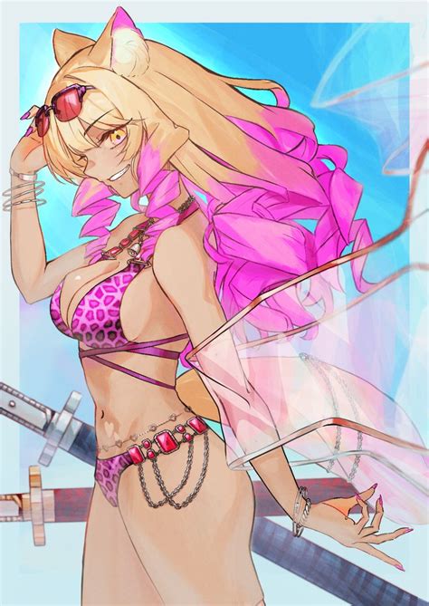 Fgo サマバケ鈴鹿御前 Tasuのイラスト Pixiv 戦士 イラスト 鈴鹿