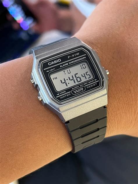 CASIO Digital Resin Unisex Watch F 91WM 1B Luxury Watches On Carousell