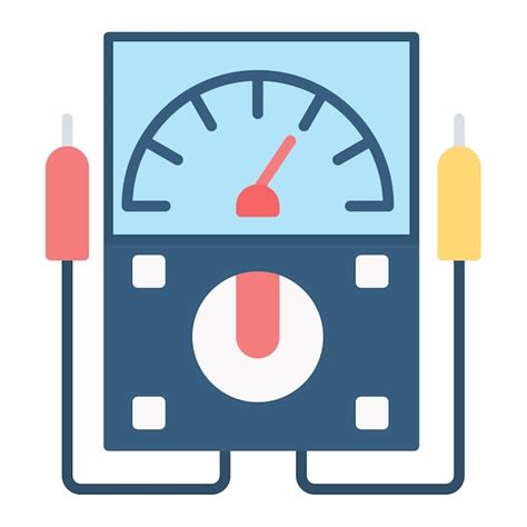 Premium Vector Voltmeter Flat Illustration