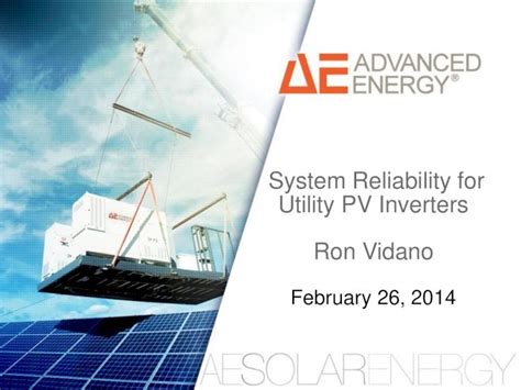 Pdf System Reliability For Utility Pv Inverters Dokumentips