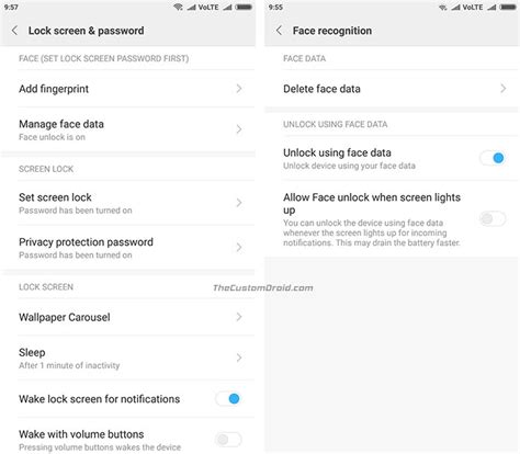 Enable Face Unlock On Redmi Note Redmi X And Mi Max Prime
