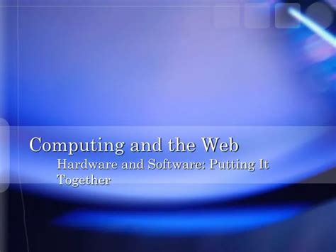 Ppt Computing And The Web Powerpoint Presentation Free Download Id1729937