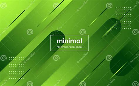 Minimal Abstract Green Gradient Color Shape Geometric Background Stock Vector Illustration Of