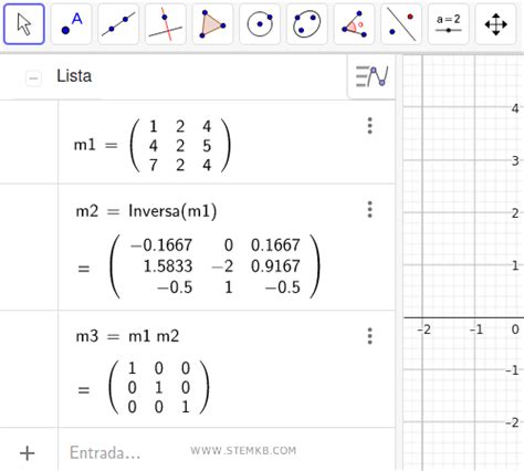 Como Calcular A Matriz Inversa No Geogebra