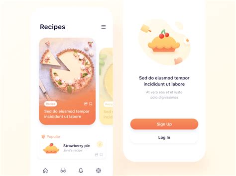 Pie Recipes App Concept Sketch Freebie Download Free Resource For Sketch Sketch App Sources