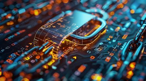 Closeup Cell Phone Circuit Board Secure Data Transmission Encrypted