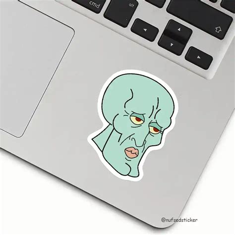 Handsome Squidward Sticker Nufsed Sticker