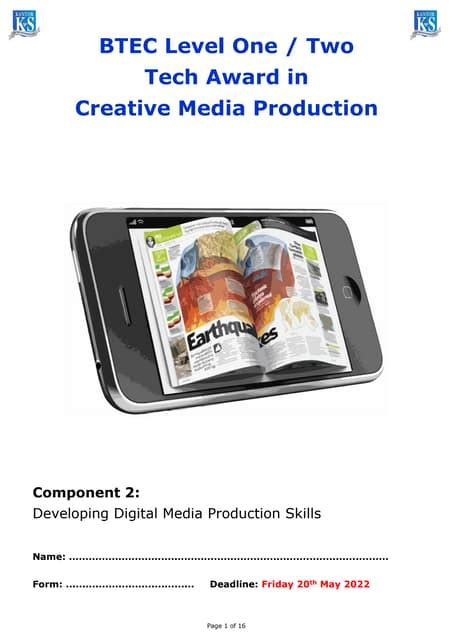 Assignment Brief Component One Pdf
